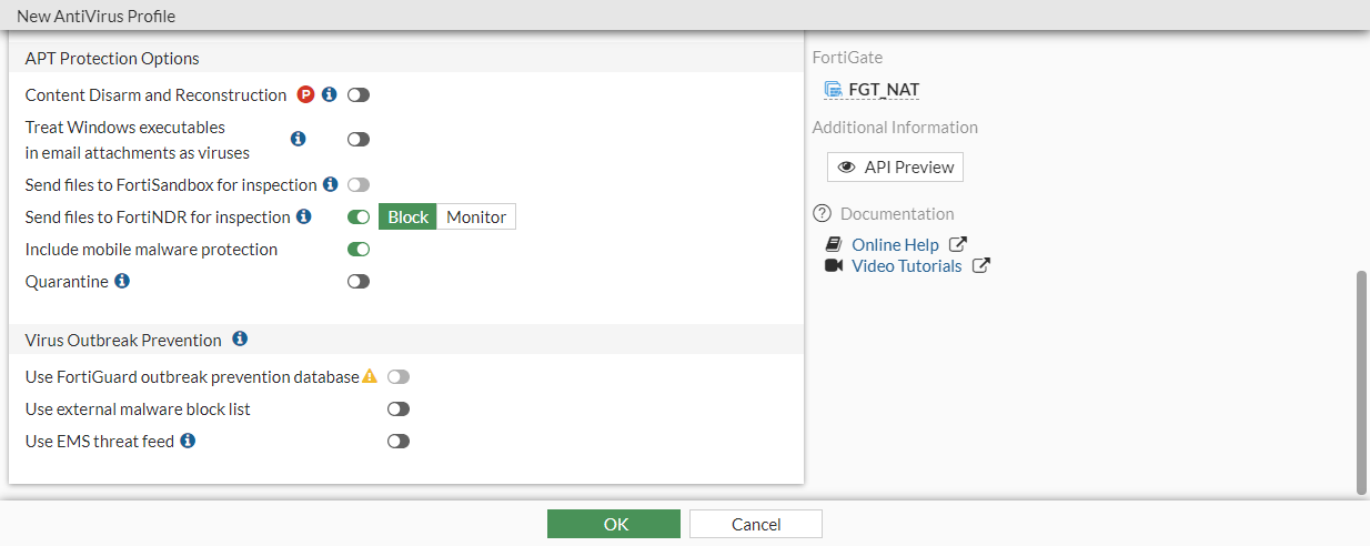Rename FortiAI to FortiNDR | FortiGate / FortiOS 7.2.0 | Fortinet ...