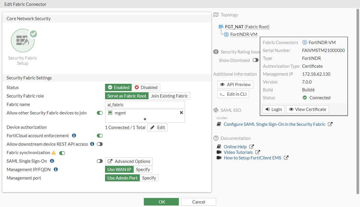 Rename FortiAI to FortiNDR | FortiGate / FortiOS 7.2.0