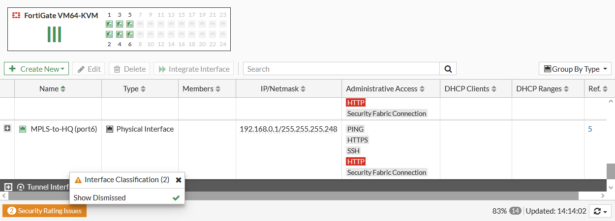 Security rating | FortiGate / FortiOS 7.4.8 | Fortinet Document Library