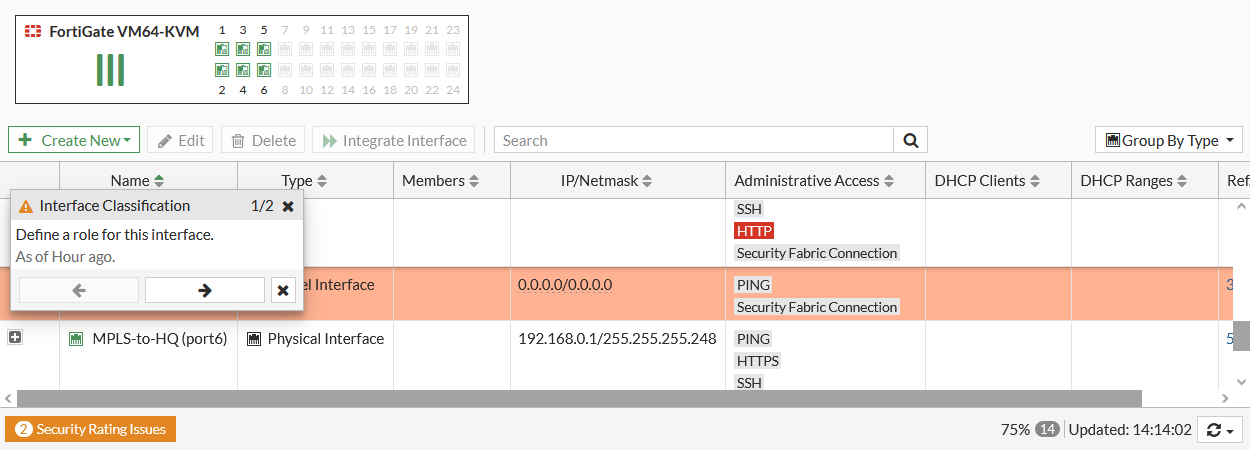 Security rating | FortiGate / FortiOS 7.4.8 | Fortinet Document Library