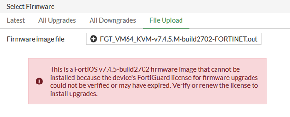 How the FortiGate firmware license works | FortiGate / FortiOS 7.4.8 ...