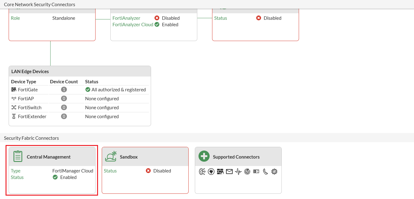 Enabling the FortiManager Cloud connector on FortiGate | FortiManager ...