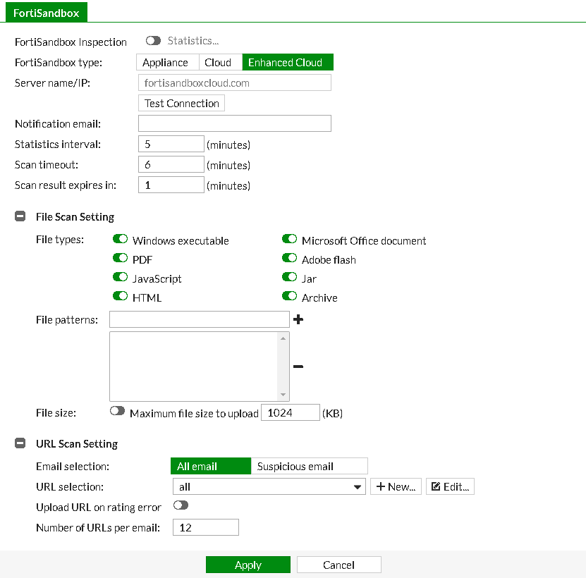 Connecting FortiSandbox to FortiMail | FortiMail Appliances and Virtual ...