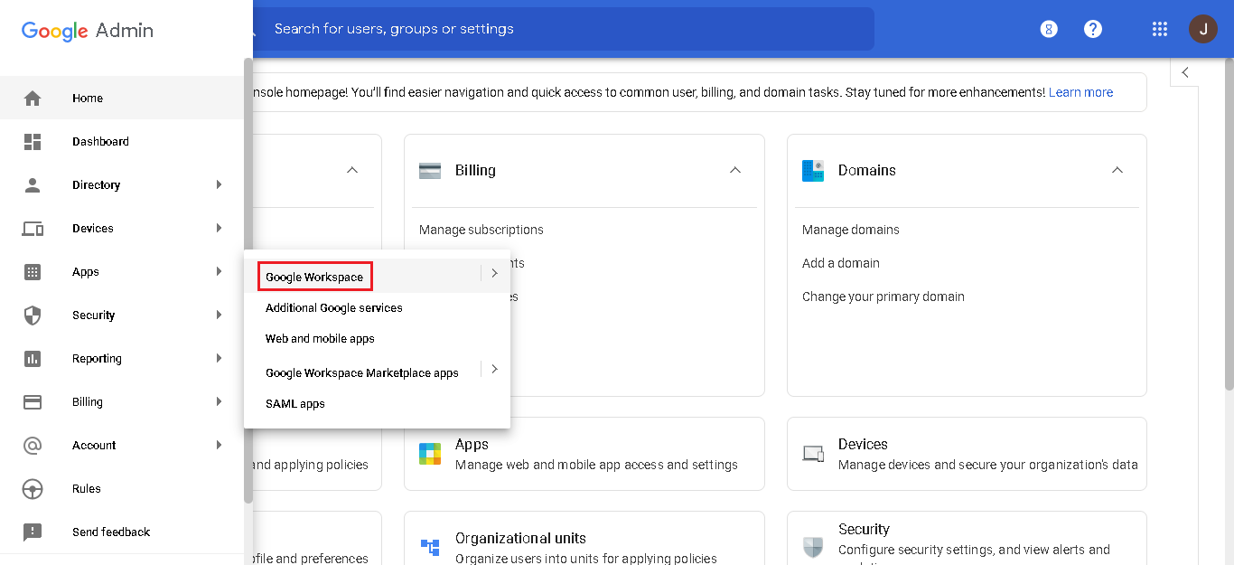 Add FortiMail as mail route host in Google Workspace | FortiMail 7.6.0 ...