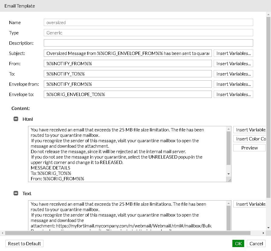 Configuring notification profiles | FortiMail Appliances and Virtual ...