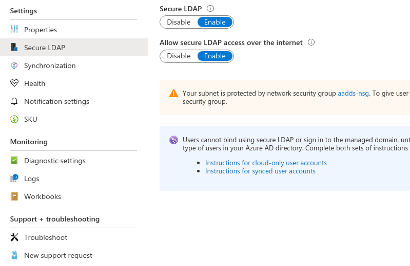 Enabling Secure LDAP for external access | FortiMail 7.6.0 | Fortinet Document Library