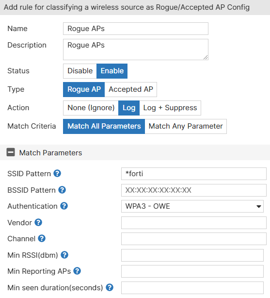 Detecting Fake and Rogue Access Points | FortiEdge Cloud 25.2.0 | Fortinet Document Library