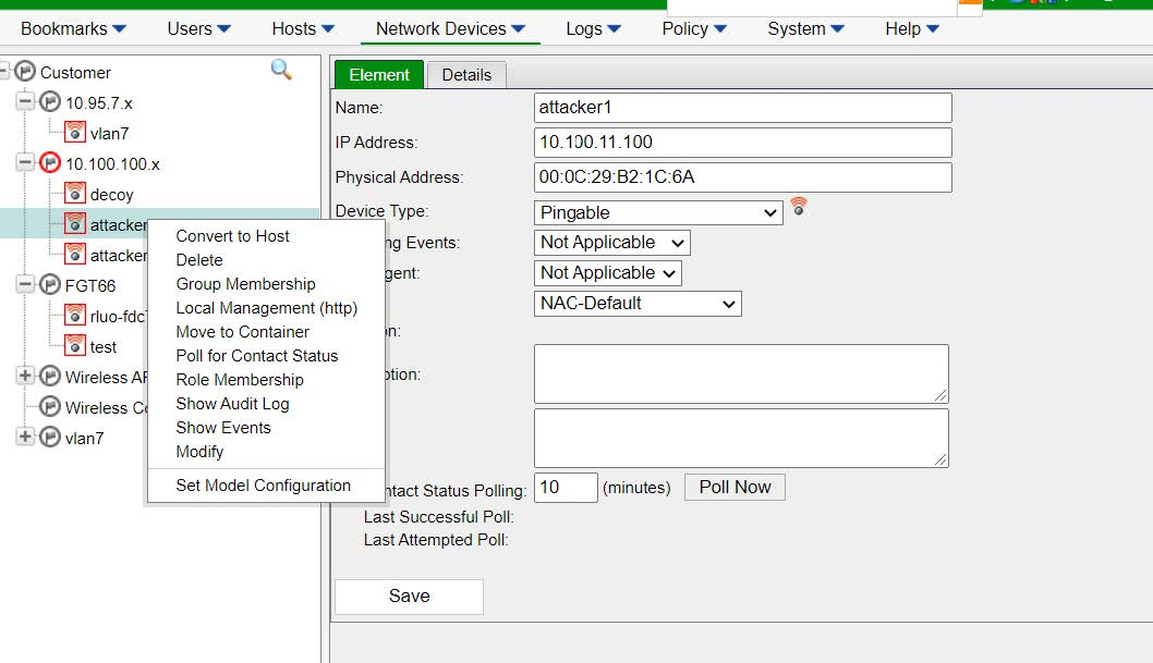 Integration with FortiNAC | FortiDeceptor 6.1.0 | Fortinet Document Library