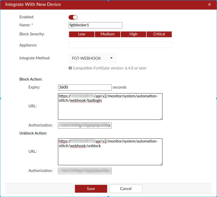 Integration with FortiGate over Webhook | FortiDeceptor 6.1.0 | Fortinet Document Library