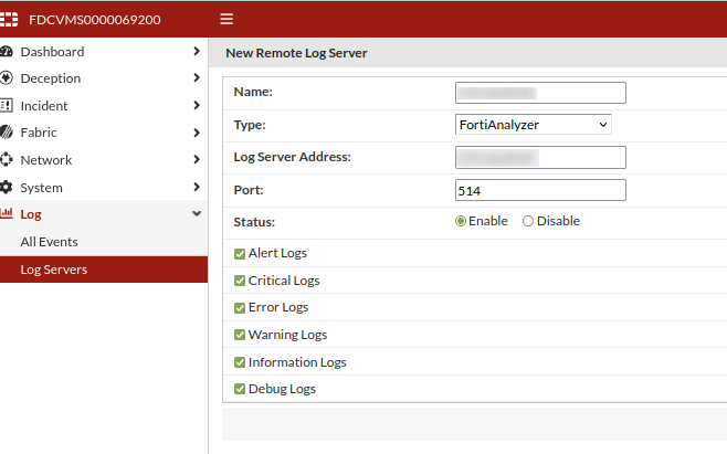 Integration with FortiAnalyzer | FortiDeceptor 6.1.0 | Fortinet Document Library