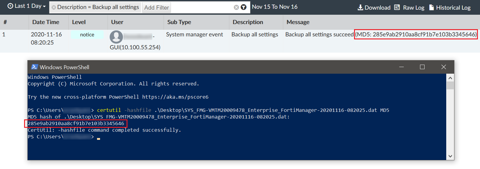 Backing up configuration files and databases | FortiAnalyzer 7.4.2 | Fortinet Document Library