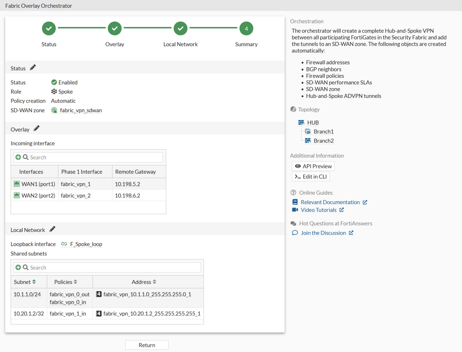 Using the Fabric Overlay Orchestrator | FortiGate / FortiOS 7.4.7 ...