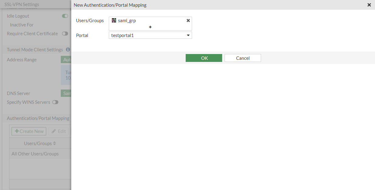 SSL VPN with FortiAuthenticator as a SAML IdP | FortiGate / FortiOS 7.4 ...