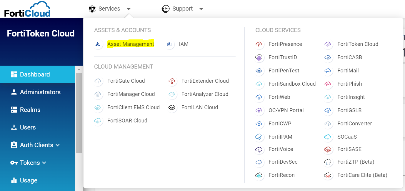 Technical support | FortiToken Cloud 22.3.a
