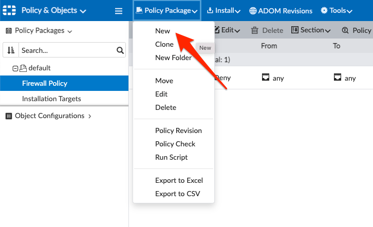 Creating the Edge policy package | FortiGate / FortiOS 7.0.0 | Fortinet ...