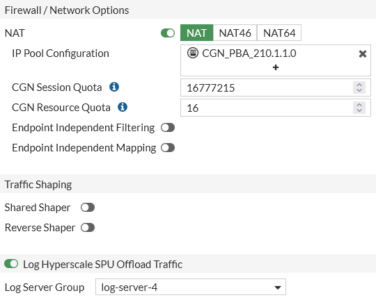Hyperscale firewall GUI changes | FortiGate / FortiOS 7.0.5 | Fortinet ...