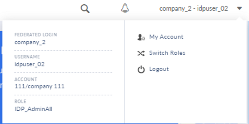 Selecting IdP roles | FortiCloud Account Services 23.2.0