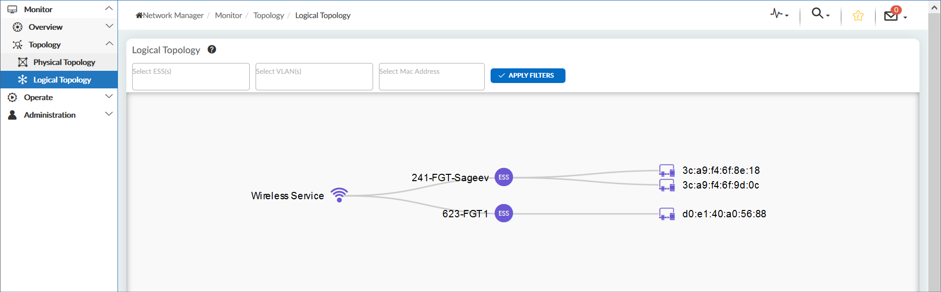 Logical Topology | FortiManager 6.4.3