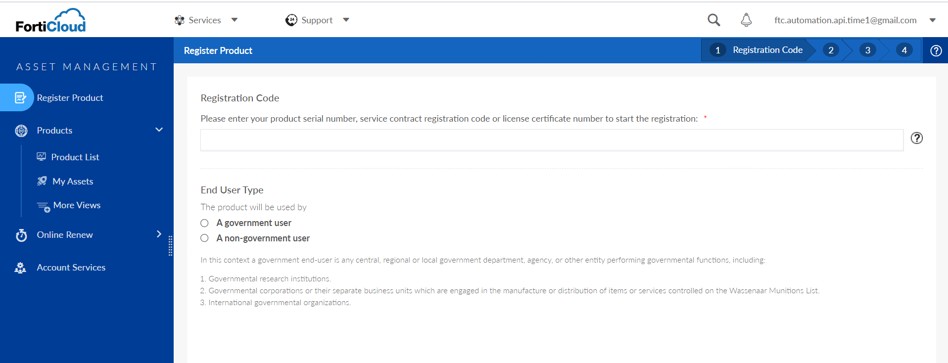 How to Add Licenses | FortiToken Cloud 22.2.b | Fortinet Documentation ...