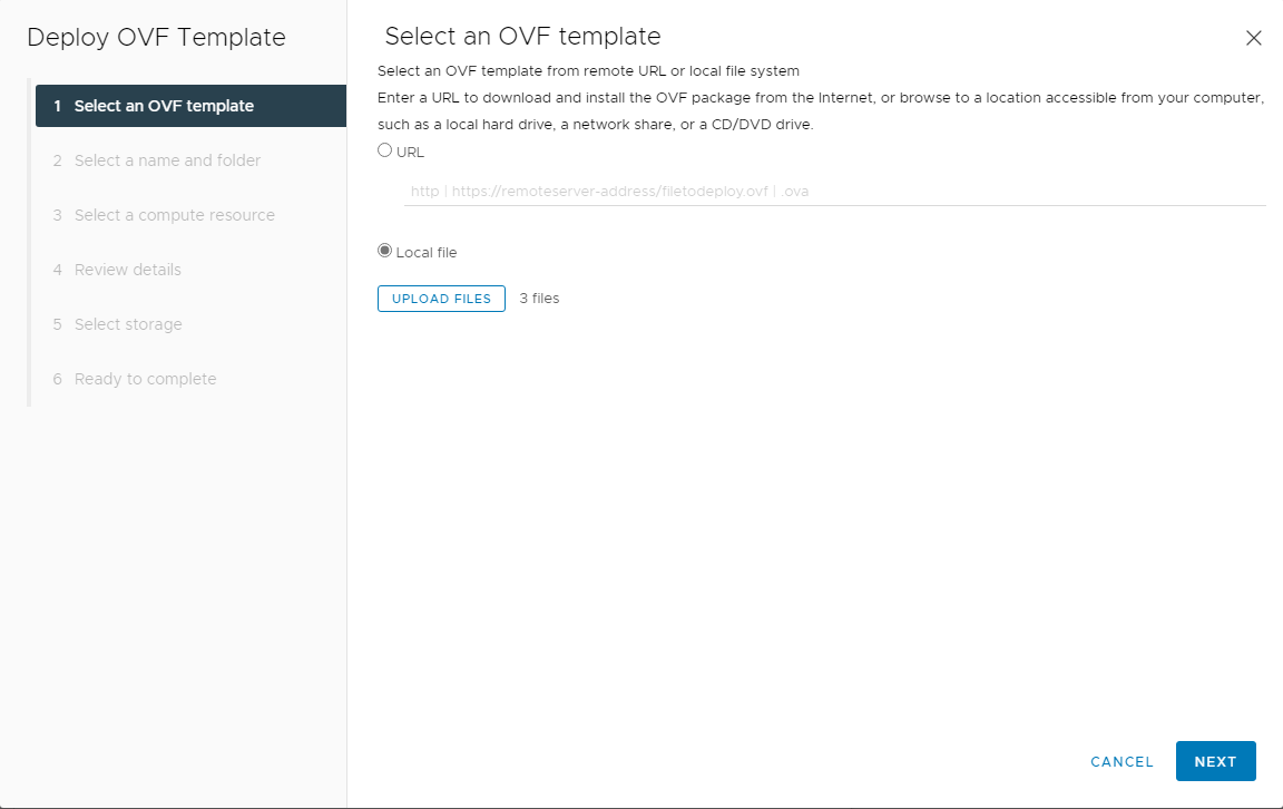 Deploying the OVF file | FortiAnalyzer Private Cloud 7.6.0 | Fortinet ...