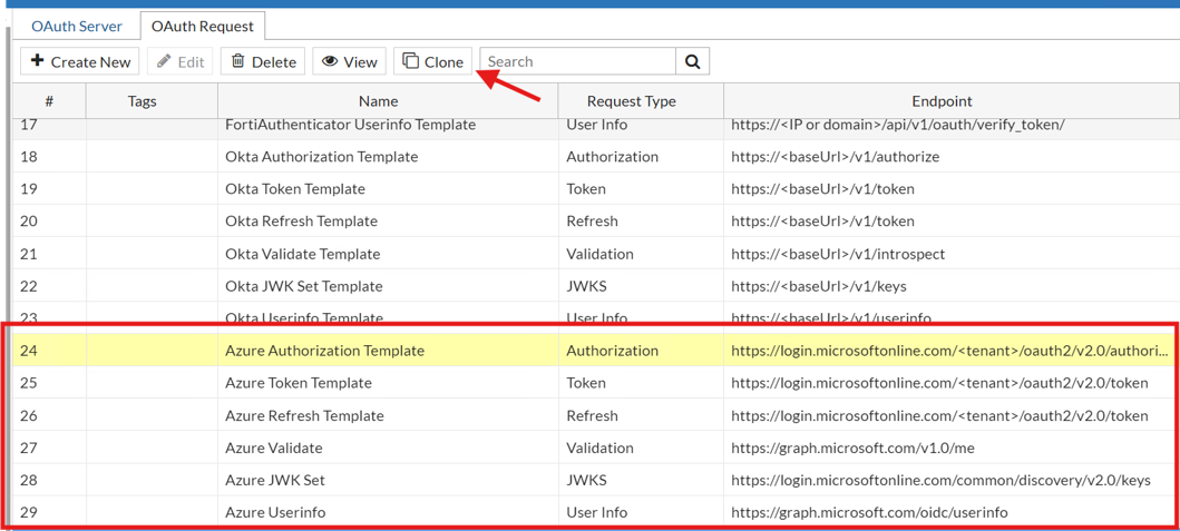 Microsoft Azure OAuth Support (7.6.3) | FortiWeb 7.6.3 | Fortinet Document Library