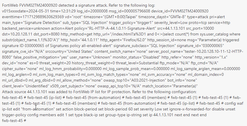 Use Case Blocking Repeated Attacks From An Ip Address Fortiweb 763 Fortinet Document Library