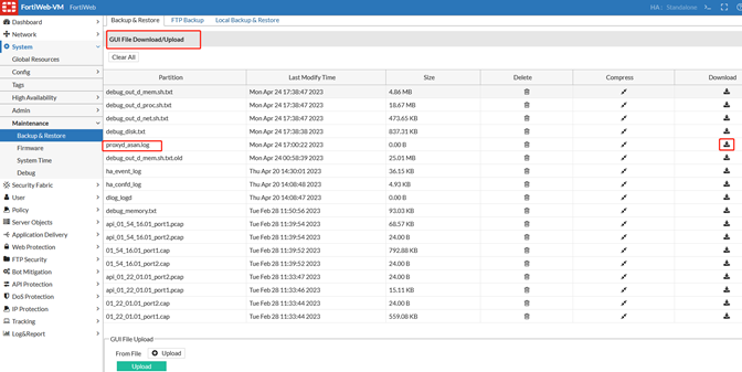 Diagnose memory violation issues | FortiWeb 7.6.3 | Fortinet Document ...