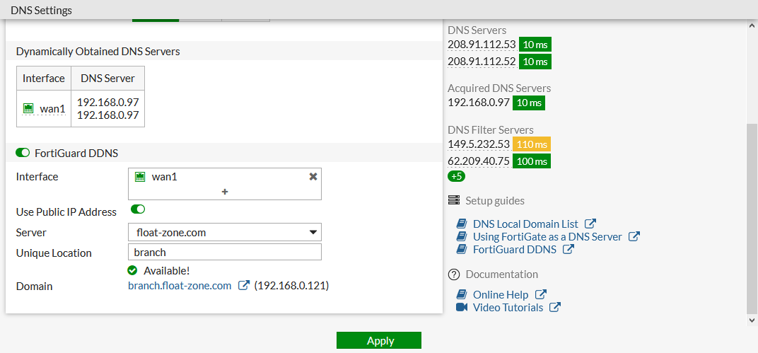 DDNS | FortiGate / FortiOS 6.4.13 | Fortinet Document Library