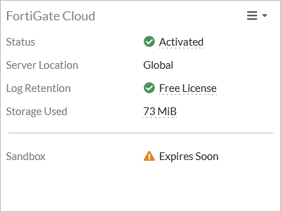 Dashboard widgets | FortiGate / FortiOS 7.4.4 | Fortinet Document Library