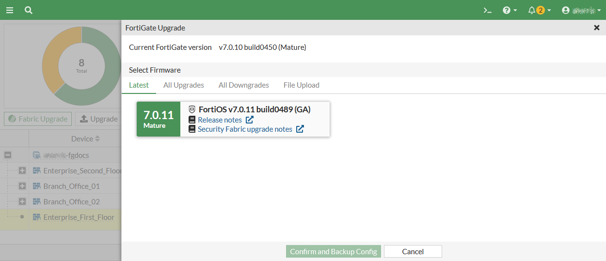 Firmware maturity levels | FortiGate / FortiOS 7.4.4 | Fortinet ...