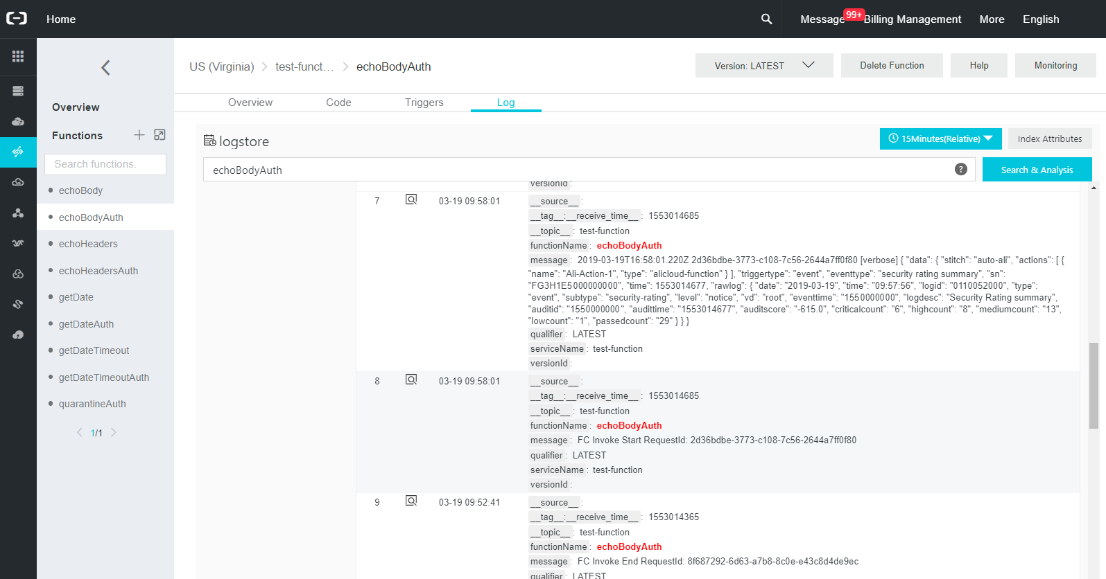 AliCloud Function action | FortiGate / FortiOS 7.4.4 | Fortinet ...