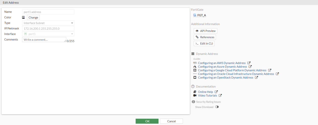 Interface subnet | FortiGate / FortiOS 7.0.15 | Fortinet Document Library