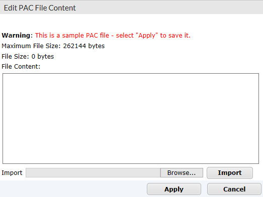 Edit a PAC file | FortiProxy 7.4.5 | Fortinet Document Library