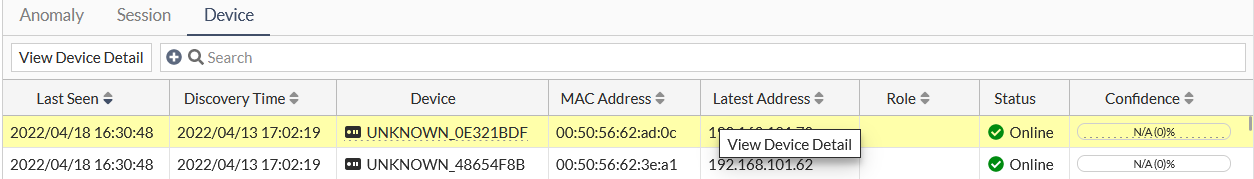 NDR Log | FortiNDR 7.4.0 | Fortinet Document Library