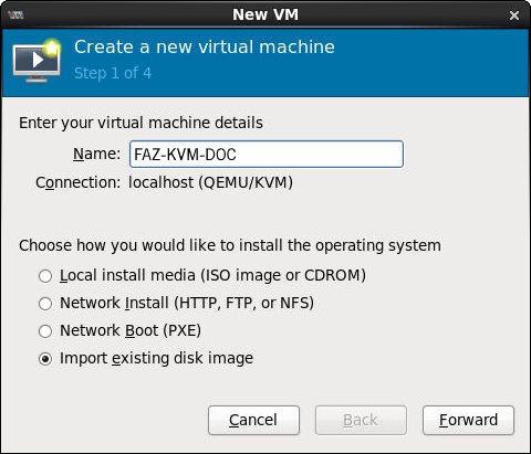 Creating the virtual machine | FortiAnalyzer Private Cloud 7.6.0 ...