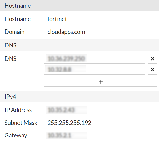 Network Settings | FortiGuest 2.2.0 | Fortinet Document Library