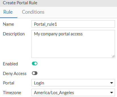 Portal Rules | FortiGuest 2.2.0 | Fortinet Document Library