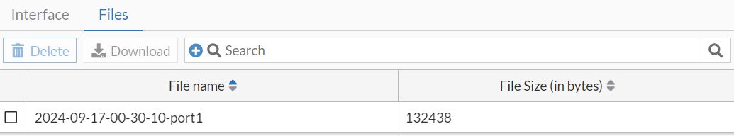 Packet Capture | FortiGuest 2.2.0 | Fortinet Document Library
