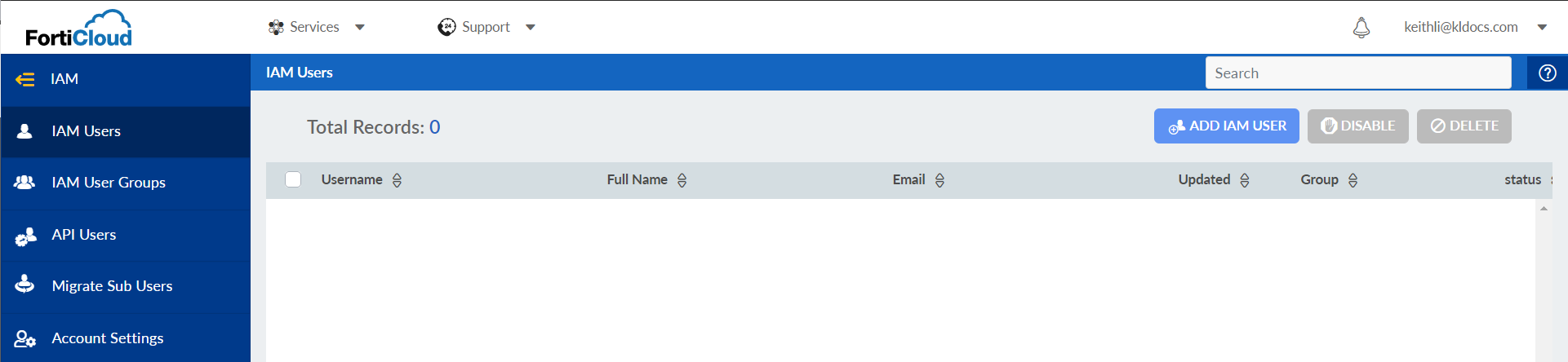Adding IAM users | FortiAnalyzer Cloud 7.0.10 | Fortinet Document Library