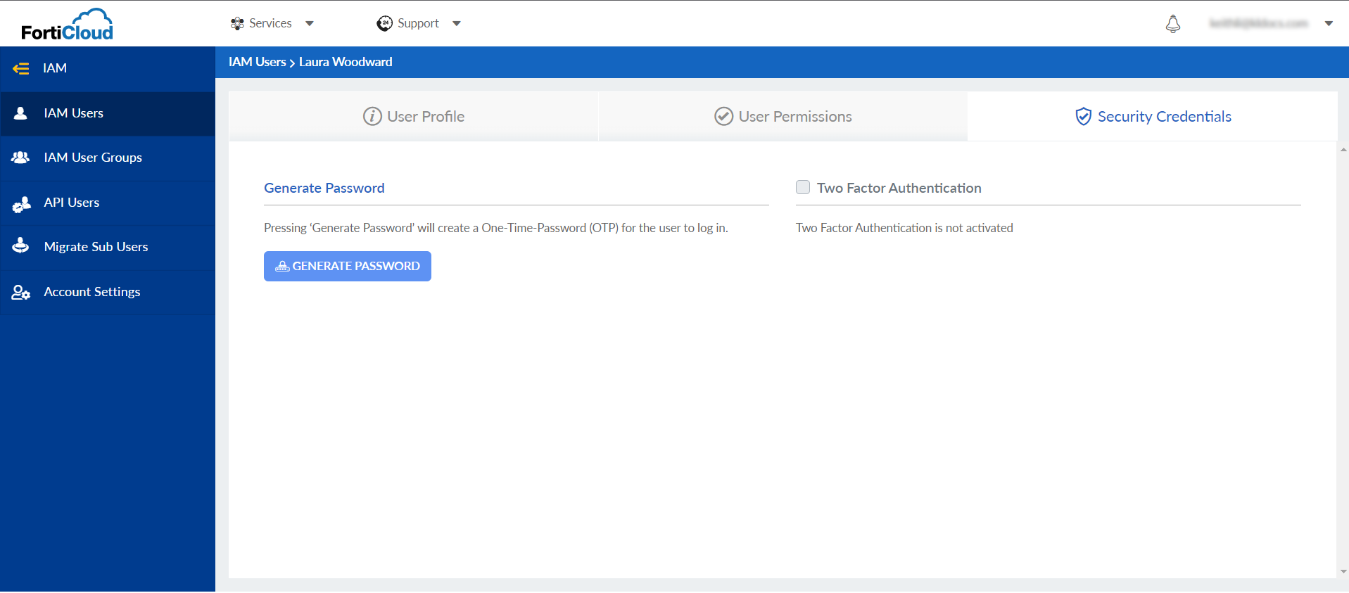 Adding IAM users | FortiAnalyzer Cloud 7.0.10 | Fortinet Document Library