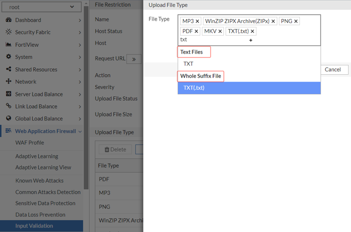 Enhanced file type detection 7.6.1 | FortiADC 7.6.0 | Fortinet Document ...