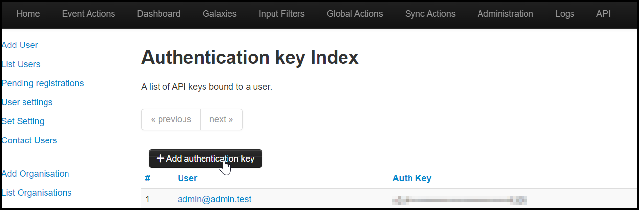 Working with MISP Threatfeeds | FortiSIEM 7.4.0 | Fortinet Document Library