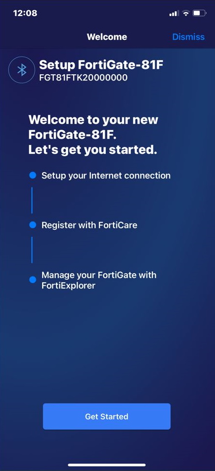 Configure FortiGate with FortiExplorer using BLE | FortiGate / FortiOS ...