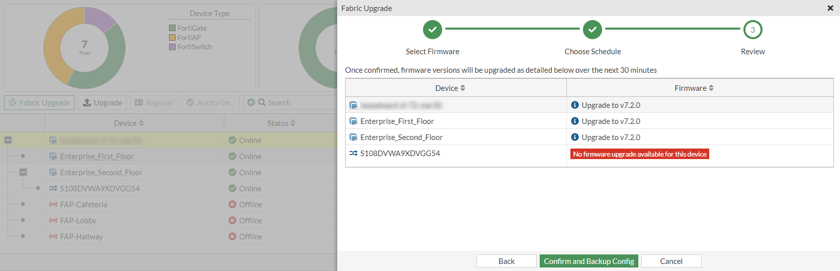 Upgrading all device firmware | FortiGate / FortiOS 7.4.1 | Fortinet ...