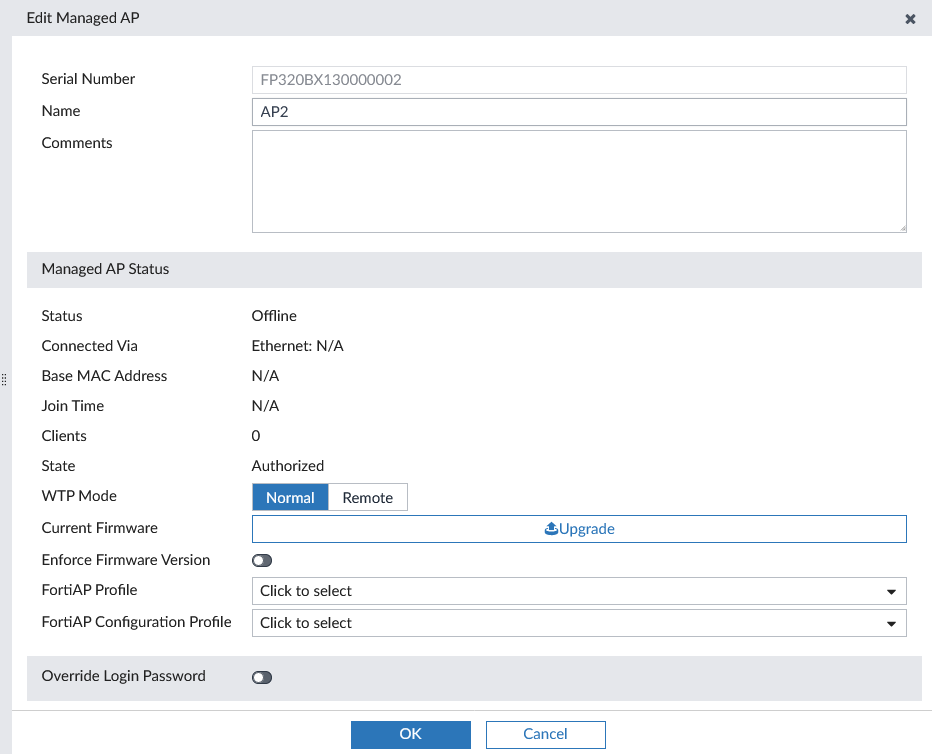 Editing FortiAP devices | FortiManager 7.6.2 | Fortinet Document Library