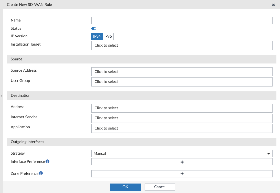 SD-WAN rules | FortiManager 7.6.2 | Fortinet Document Library