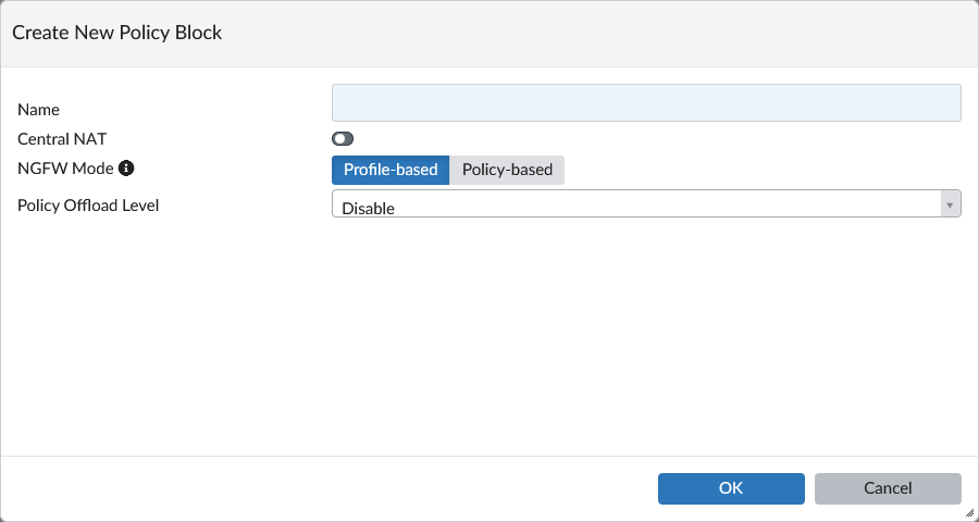 Creating Policy Blocks | FortiManager 7.6.2 | Fortinet Document Library