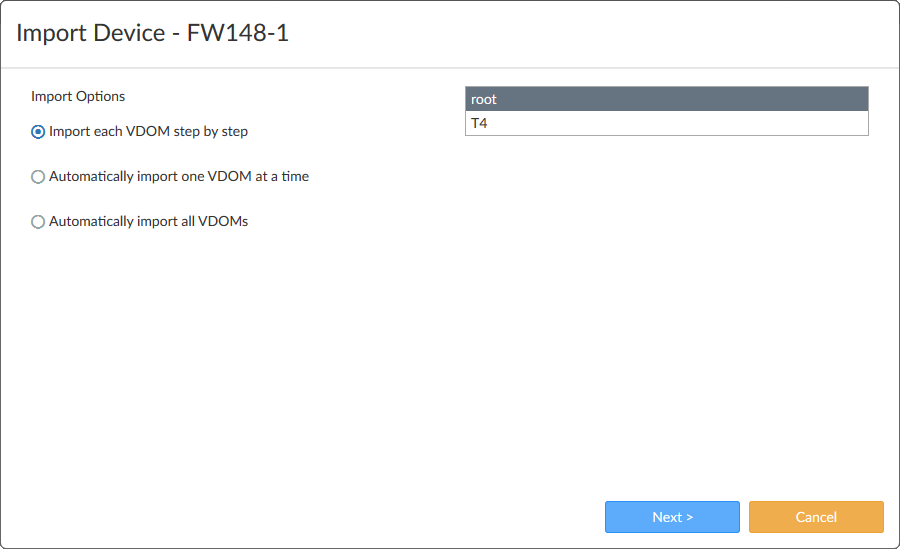Adding online devices using Discover mode | FortiManager 7.6.2 ...