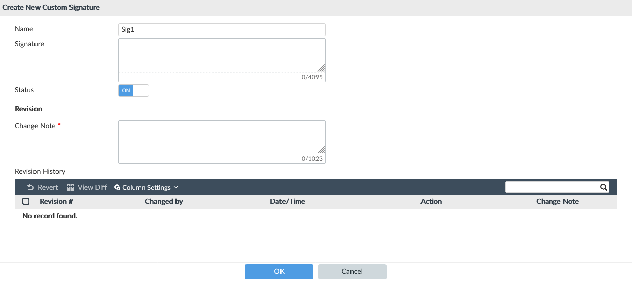 Intrusion prevention signatures | FortiManager 7.6.2 | Fortinet ...