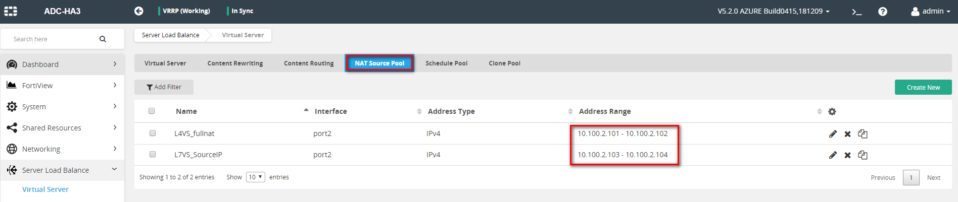 Deploying FortiADC-VM on Azure Cloud Platform | FortiADC Public Cloud 7.2.0